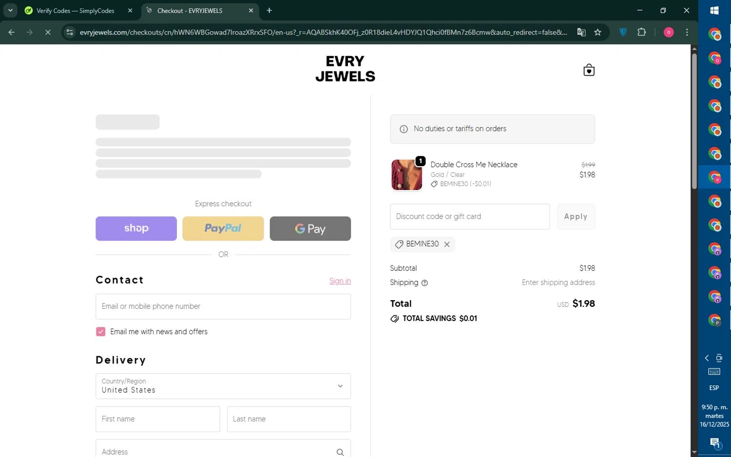 Evry Jewels Promo Codes - 30% Off (490 Verified) Dec 2025