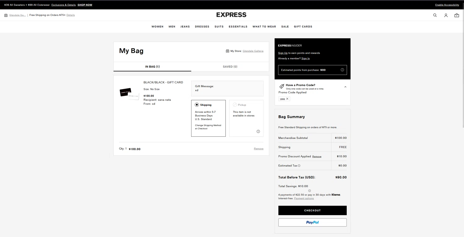 Express Promo Codes (5 Verified) - 10% Off Sitewide Jan 2025