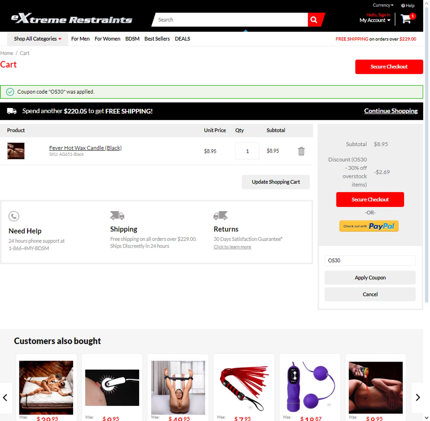 Extreme Restraints Coupon Codes - 25% Off | September 2024