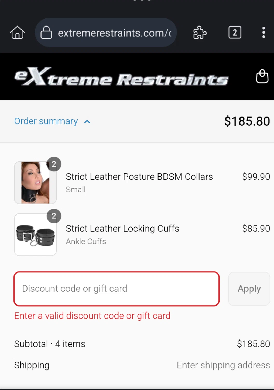 Extreme Restraints Promo Code - 10% Off Jan 2026
