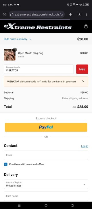 Extreme Restraints Coupon Codes - 10% Off | December 2024