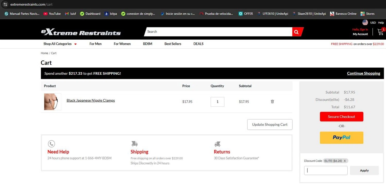 Extreme Restraints Coupon Codes - 30% Off | January 2025