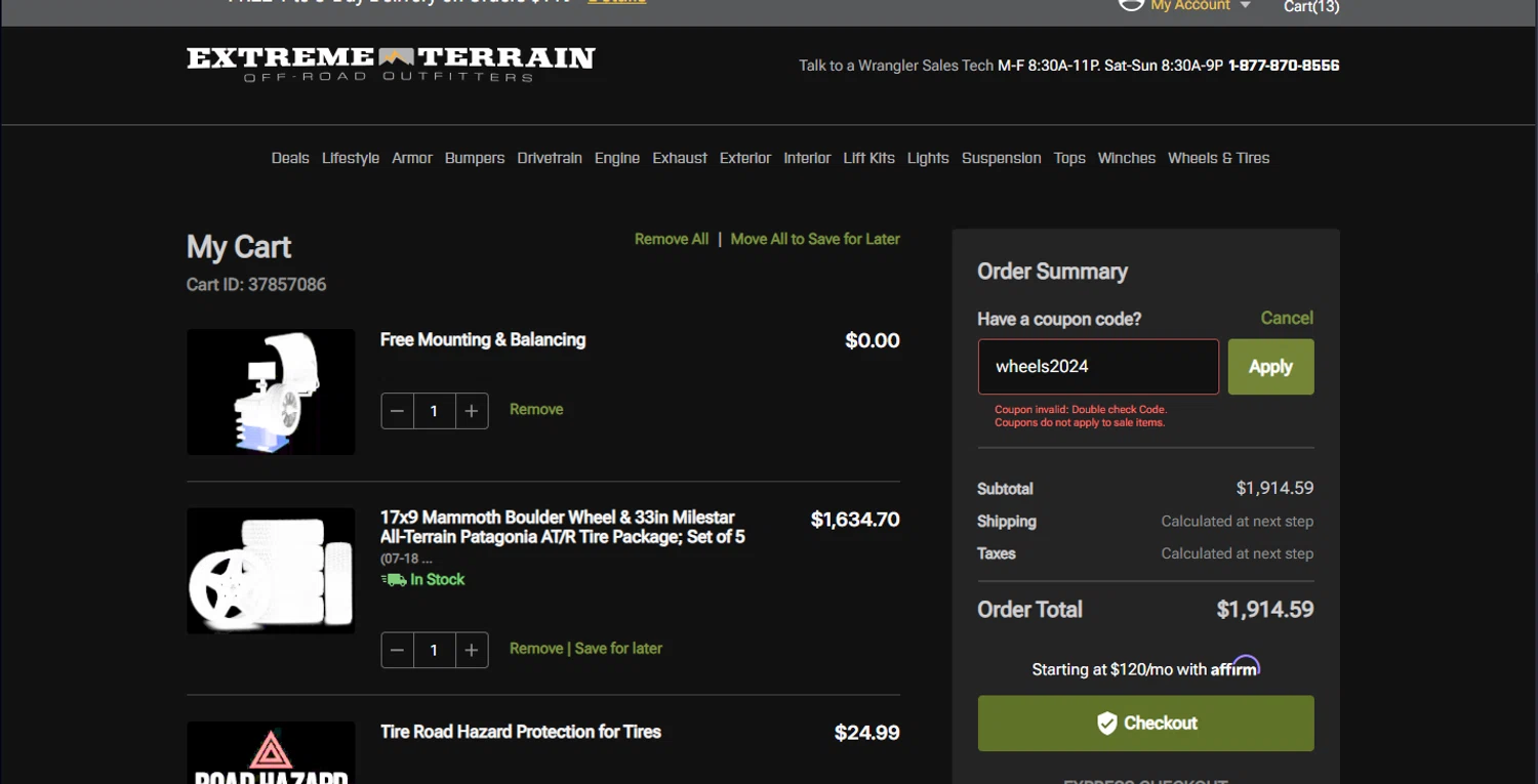 Extreme Terrain Coupon Codes (3 Verified) - $5 Off Jan 2025