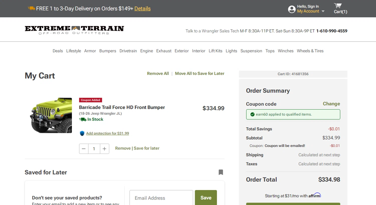 Extreme Terrain Promo Code - $60 Off (Verified) Dec 2025