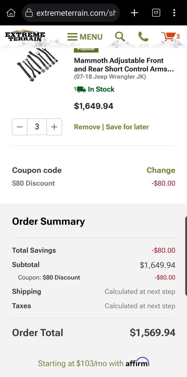 Extreme Terrain Coupons - $60 Off | December 2024