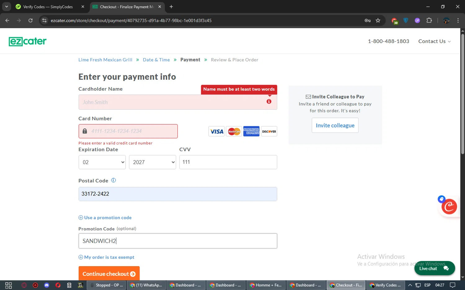 ezCater Promo Codes - 20% Off (1 Verified) Nov 2025