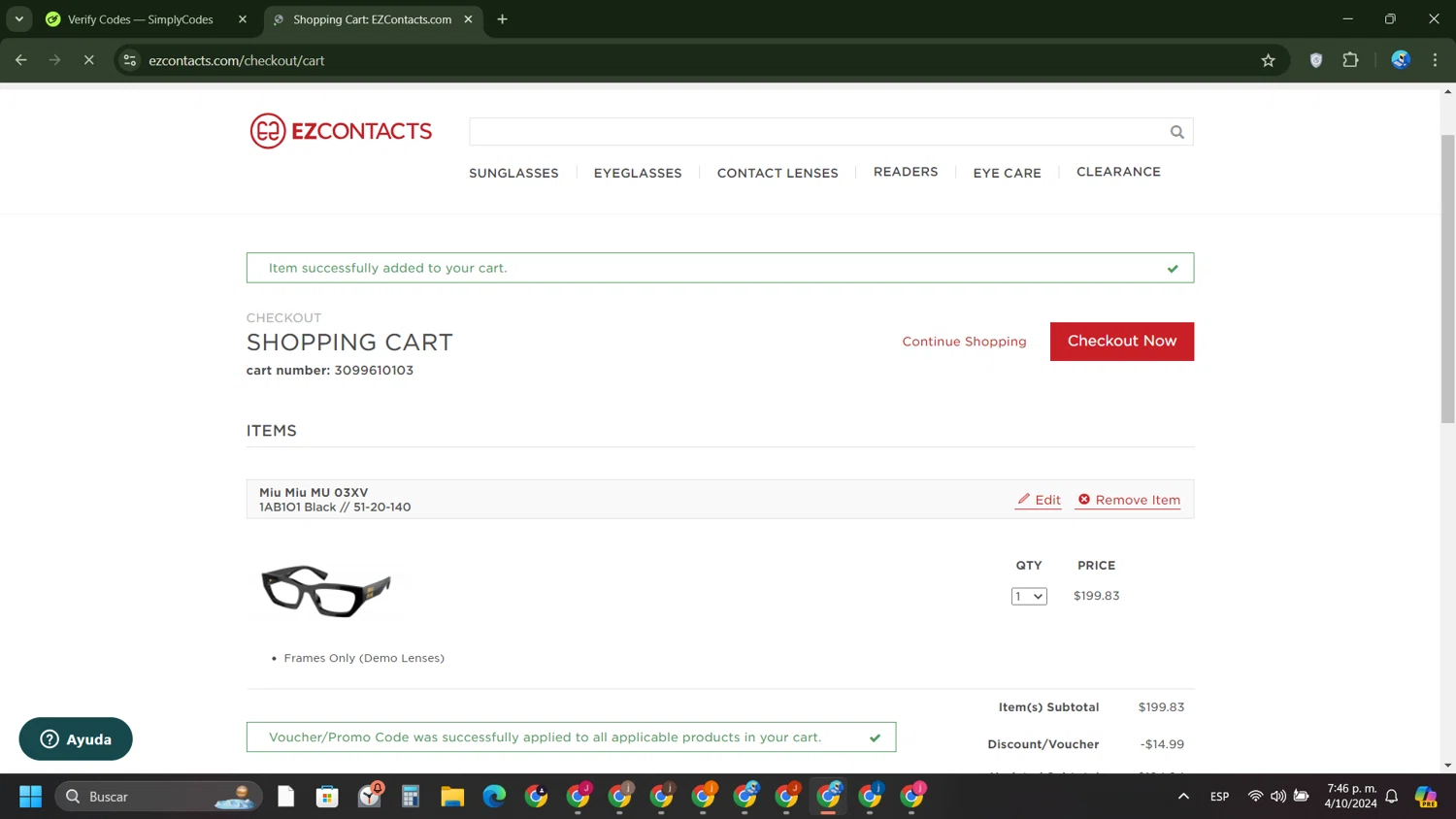 EzContacts Promo Codes - 24% Off | November 2024