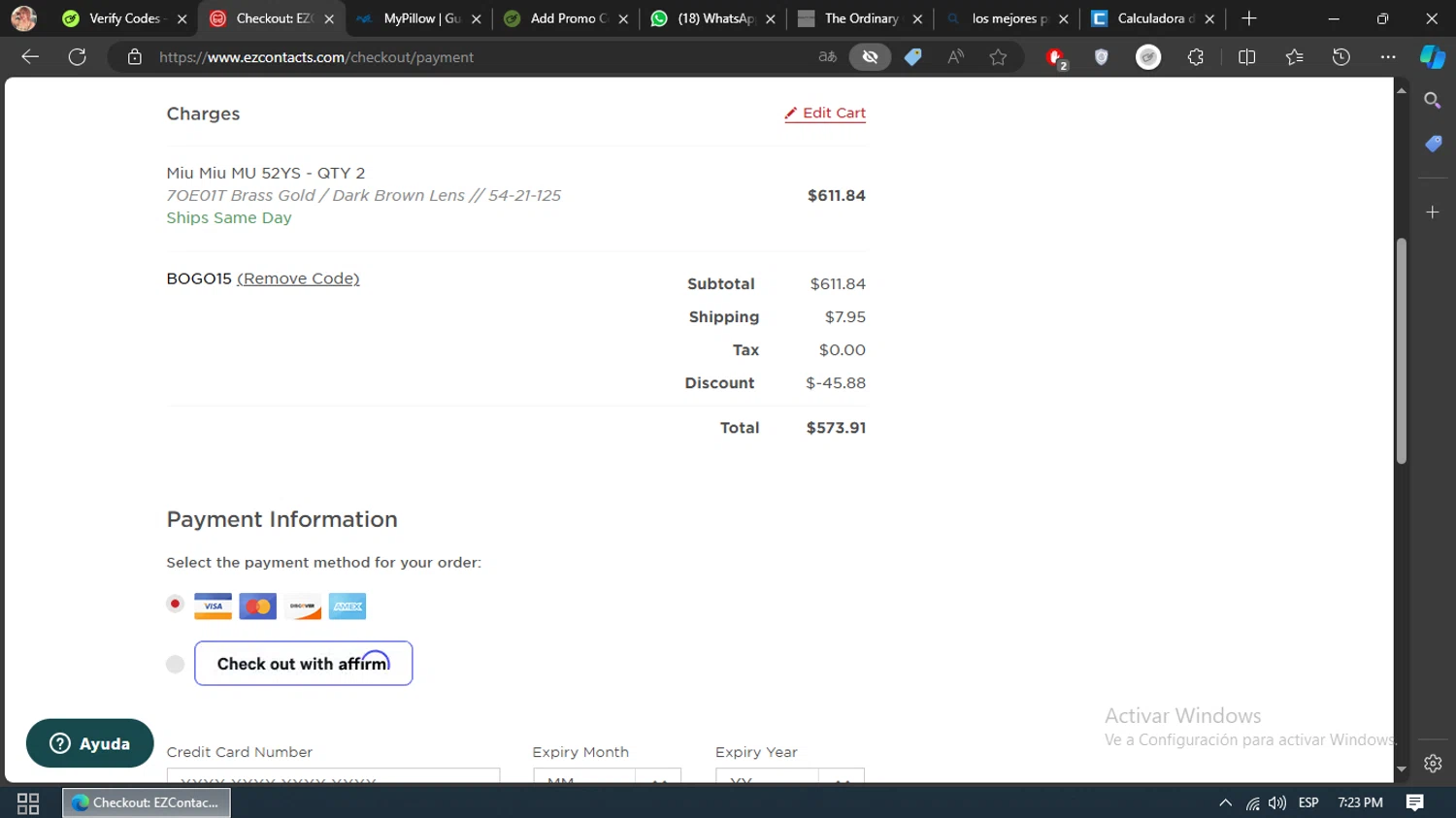 EzContacts Promo Codes - 8% Off | September 2024