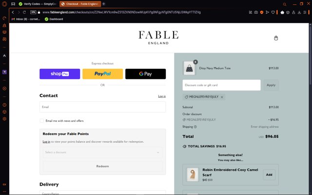 Fable England Promo Code (12 Verified) - 15% Off Feb 2025