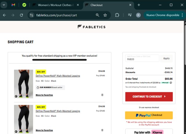 Fabletics Promo Codes (4 Verified) - 80% Off w/Code May 2025