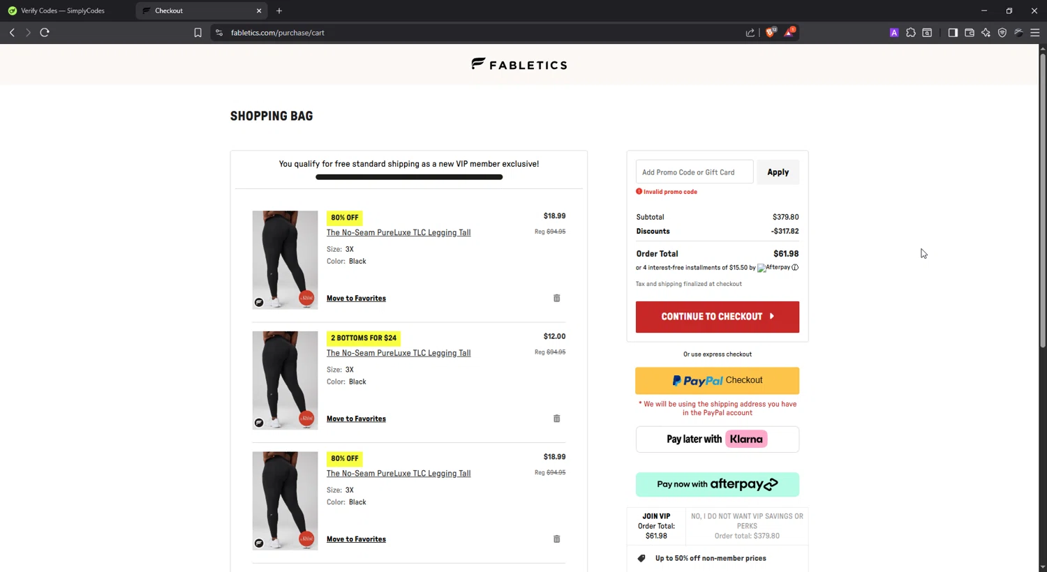 Fabletics Promo Codes (3 Verified) - 80% Off w/Code Oct 2025
