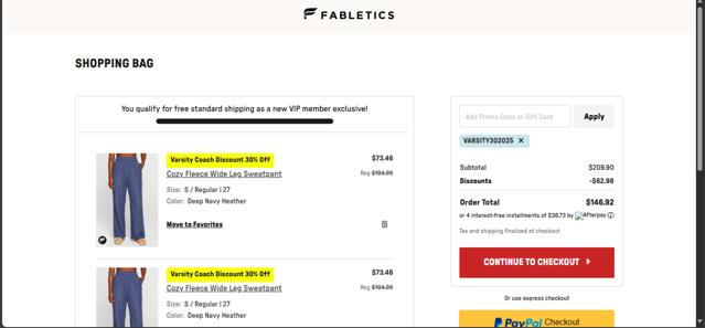 Fabletics Promo Codes (4 Verified) - 80% Off w/Code Oct 2025
