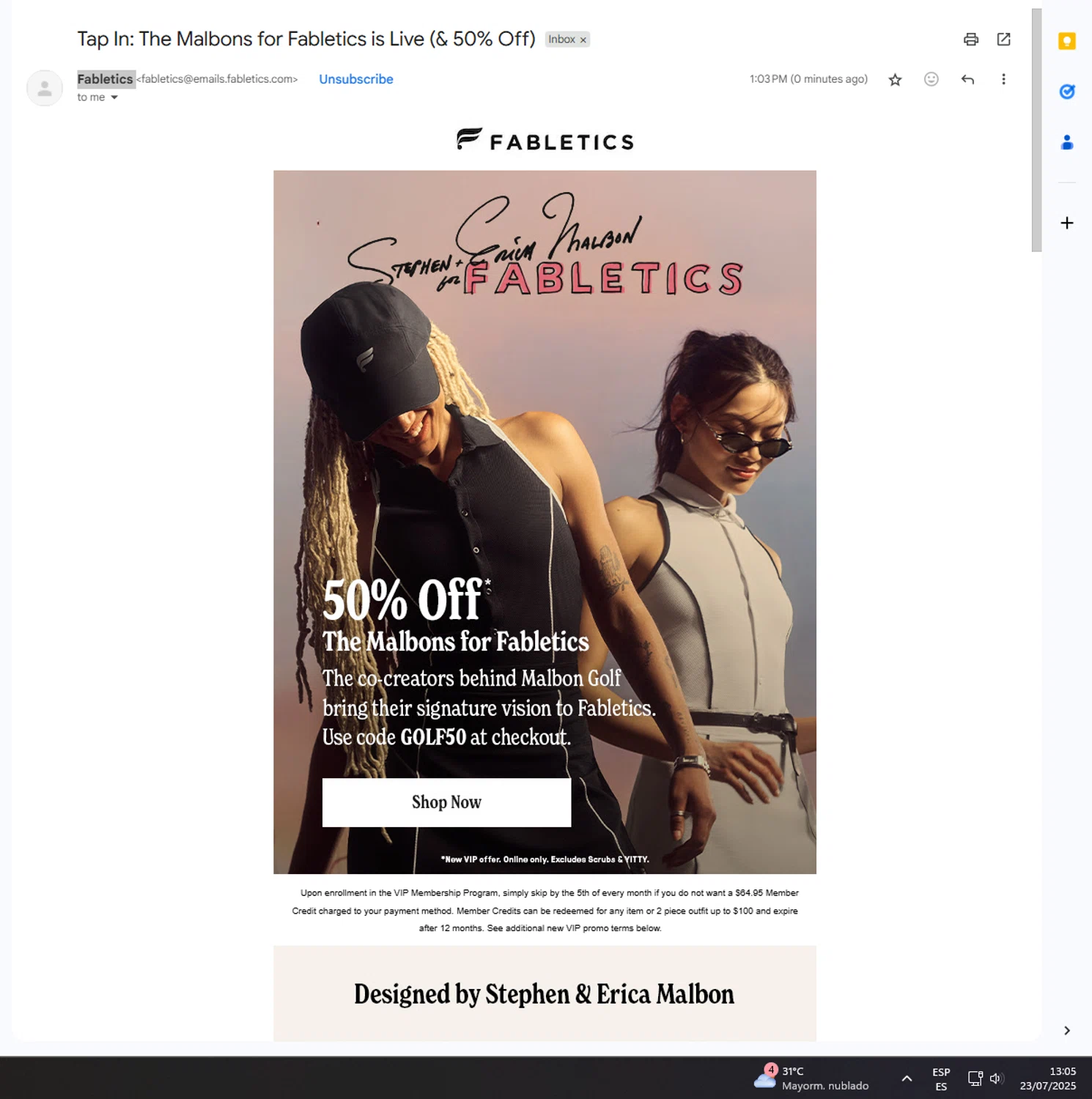 Fabletics Promo Codes (5 Verified) - 80% Off w/Code Sep 2025