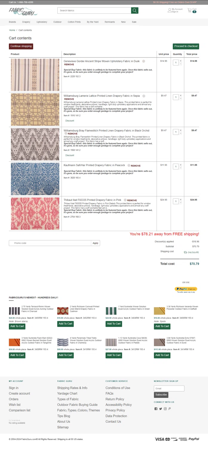 Fabric Guru Promo Codes - 20% Off | January 2025