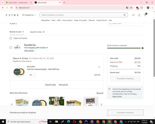 Faire Promo Codes (1 Verified) - 10% Off w/Code Aug 2025