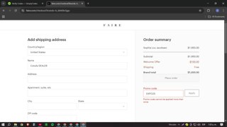 Faire Promo Codes (1 Verified) - 10% Off w/Code Jun 2025