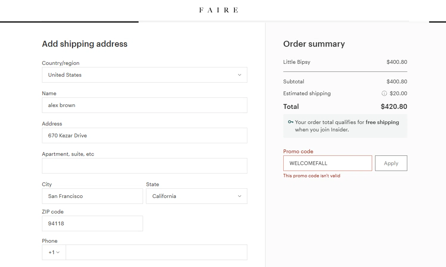 Faire Promo Codes (1 Verified) - 10% Off w/Code Oct 2025