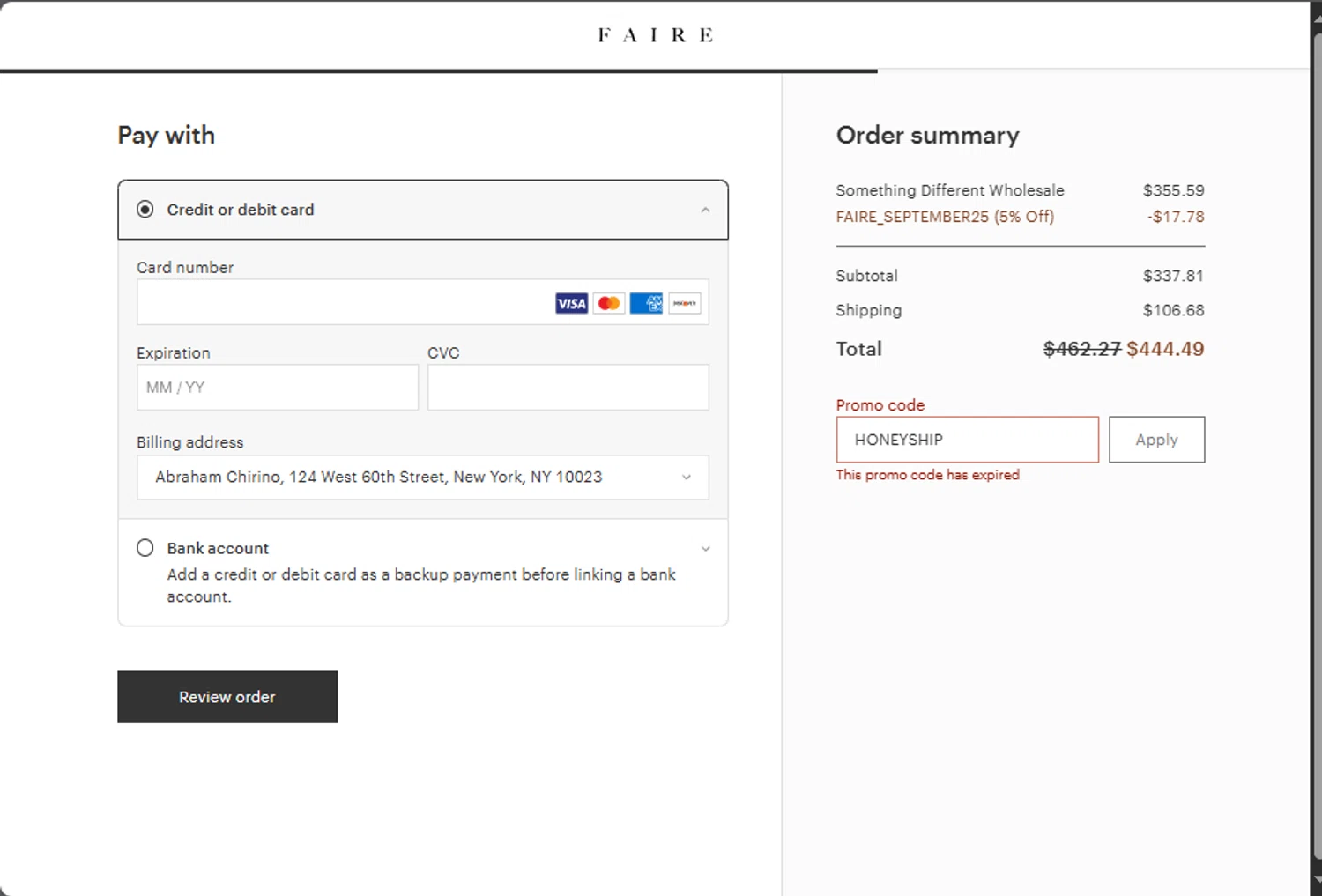 Faire Promo Codes (1 Verified) - 10% Off w/Code Oct 2025