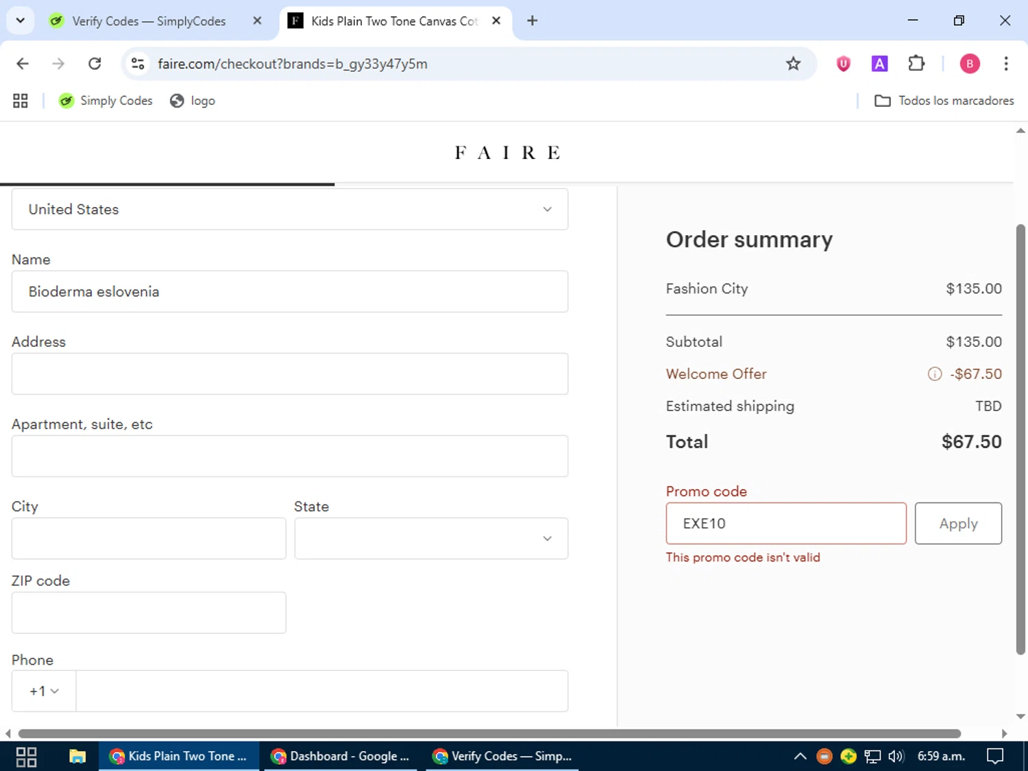 Faire Promo Codes (1 Verified) - 10% Off w/Code Oct 2025