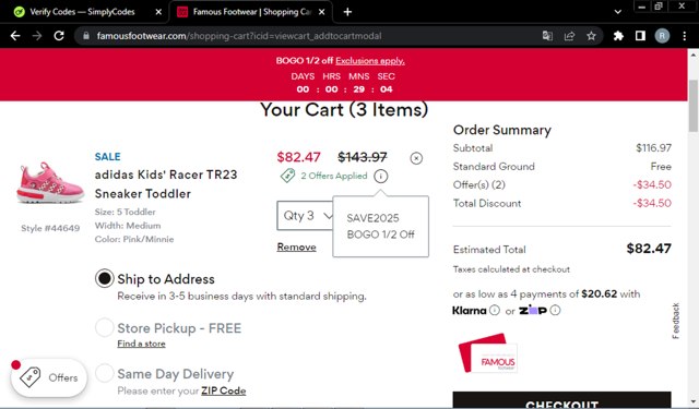 Famous Footwear Promo Codes (5 Verified) - 20% Off May 2025