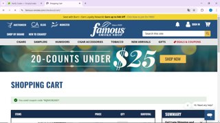 Famous Smoke Shop Promo Code (4 Verified) - $15 Off Mar 2025