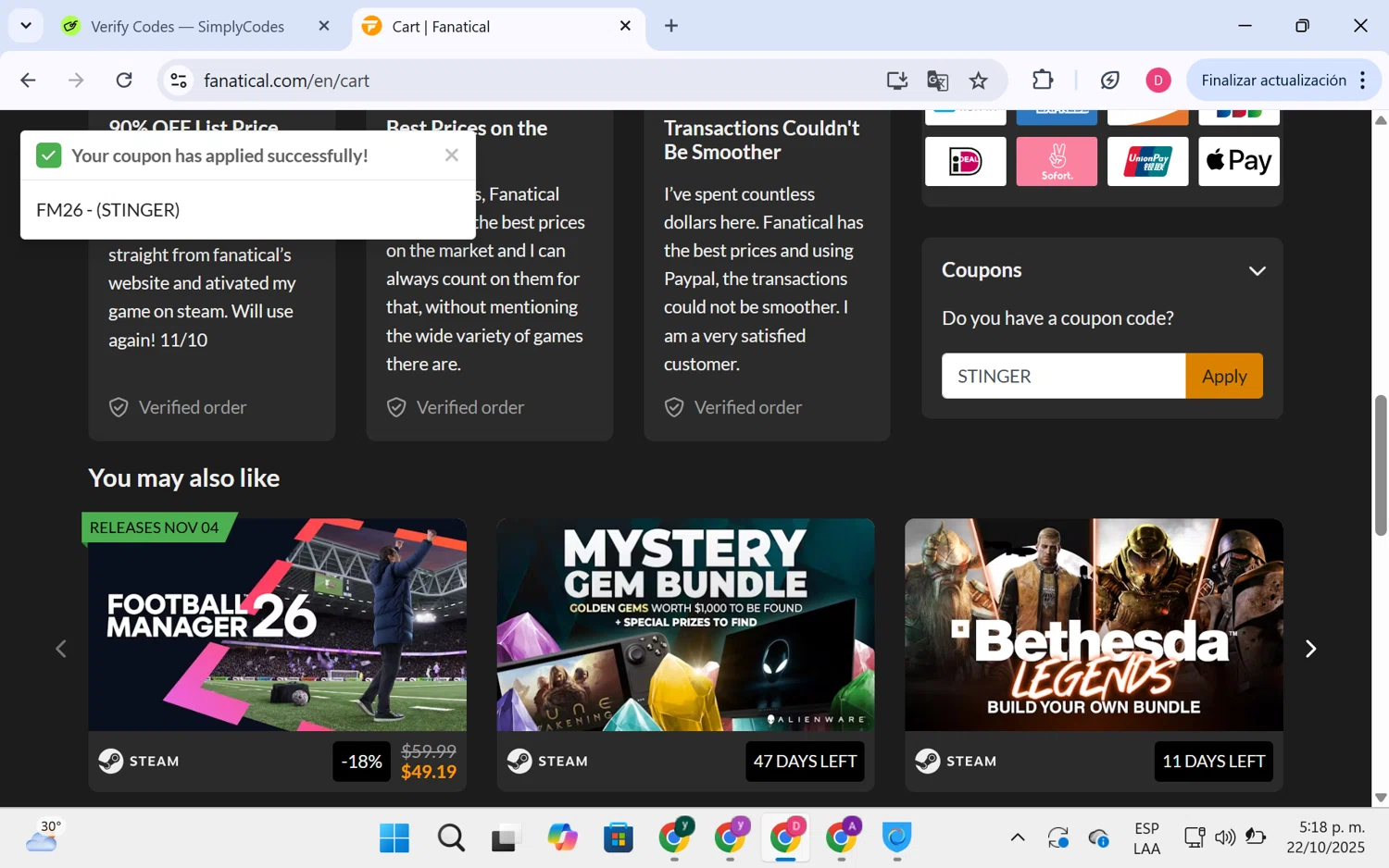 Fanatical Promo Codes - 25% Off (6 Verified) Nov 2025
