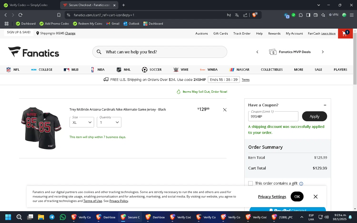 Fanatics Coupons - 25% Off | January 2025