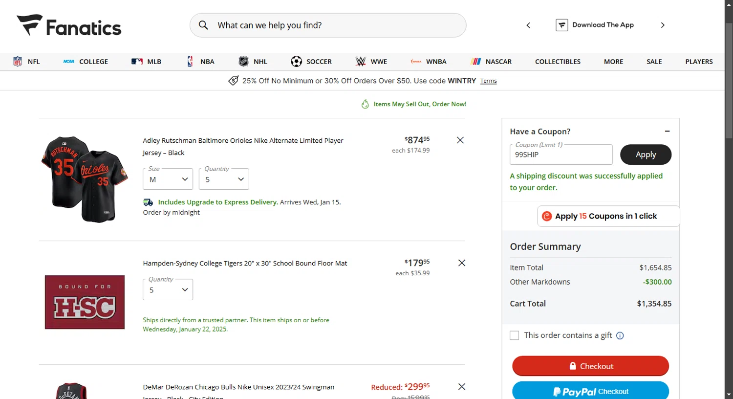 Fanatics Coupons - 25% Off | January 2025