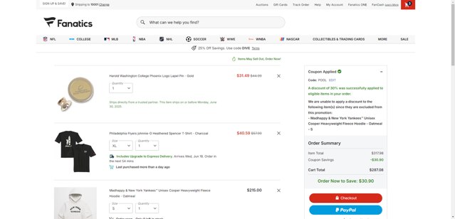 Fanatics Discount Codes - 30% Off (9 Verified) Jun 2025
