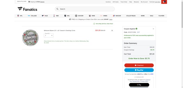 Fanatics Discount Codes - 30% Off (9 Verified) Jun 2025