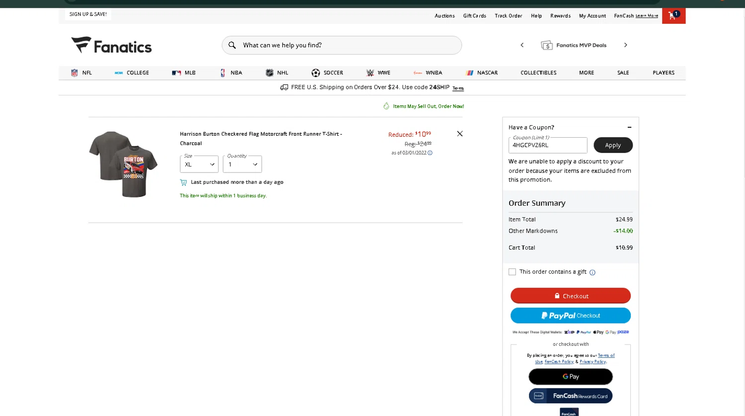 Fanatics Coupons - 25% Off | January 2025