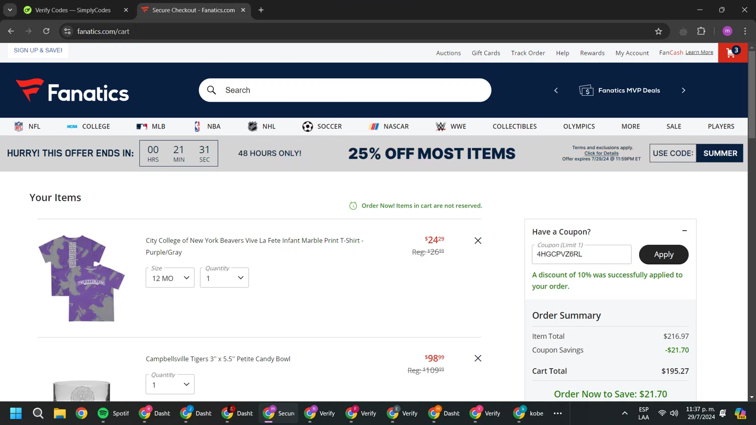 Fanatics Coupons - 10% Off Coupon Codes in August 2024 | SimplyCodes