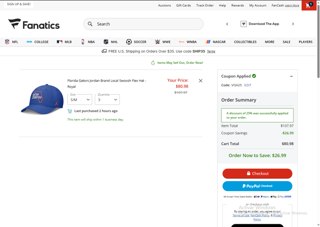 Fanatics Coupon Codes (5 Verified) - 10% Off w/Code Apr 2025