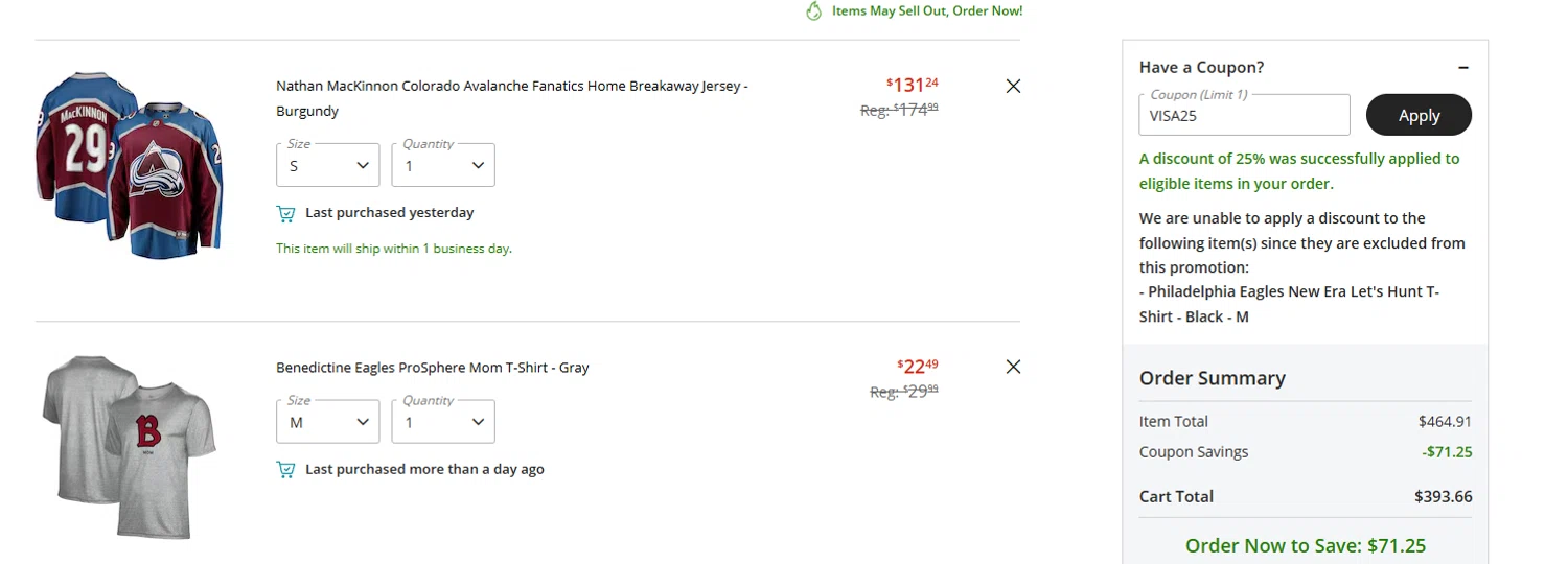 Fanatics Coupons - 25% Off | January 2025