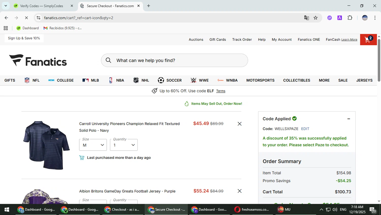 Fanatics Promo Codes - 40% Off (14 Verified) Dec 2025