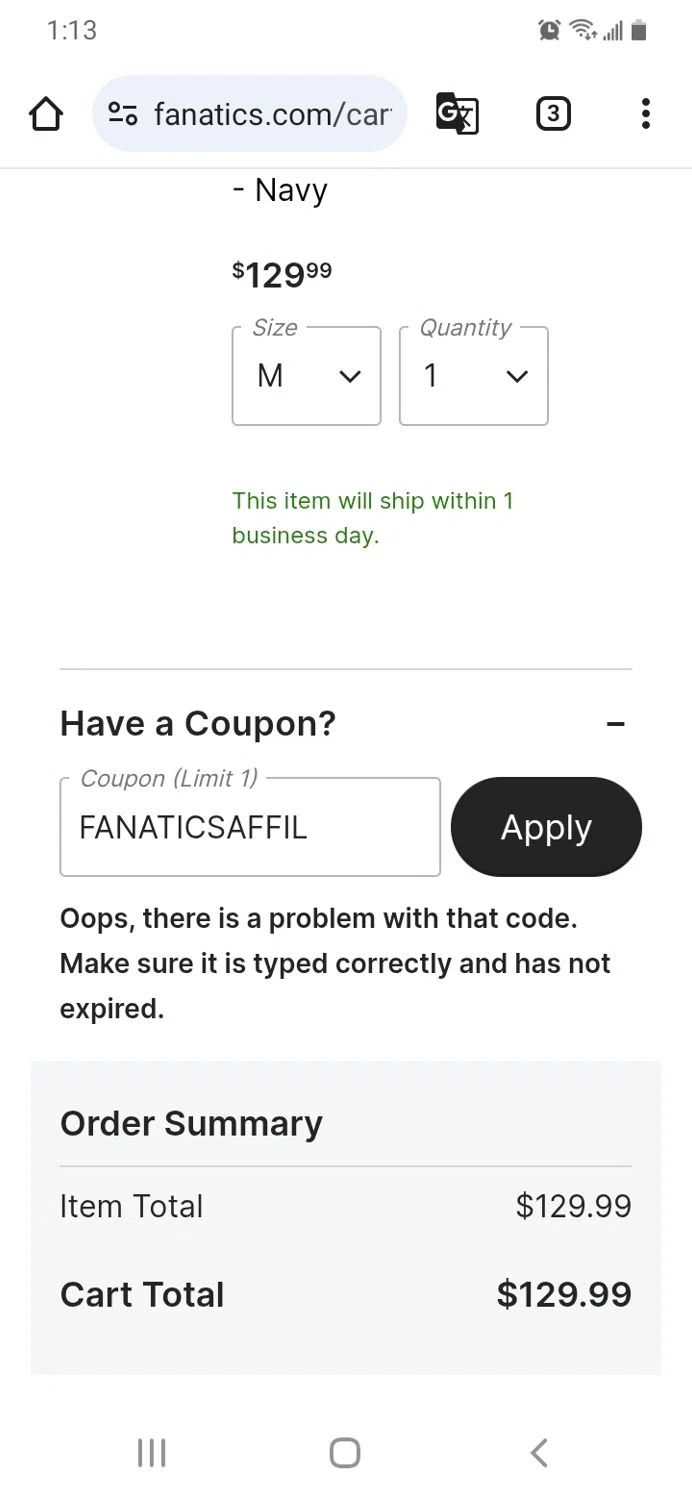 Fanatics Coupons - 25% Off | January 2025