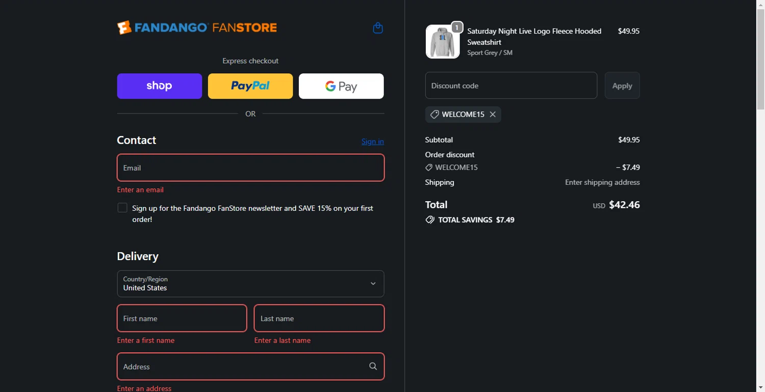 Fandango Promo Codes - 15% Off (4 Verified) Dec 2025