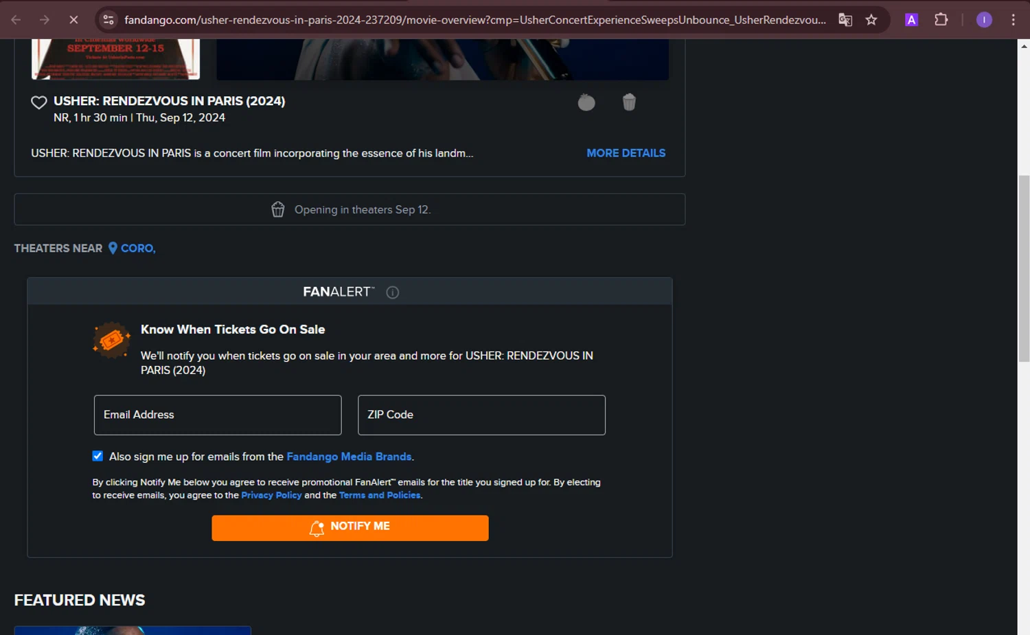 Fandango Promo Codes - 15% Off | September 2024
