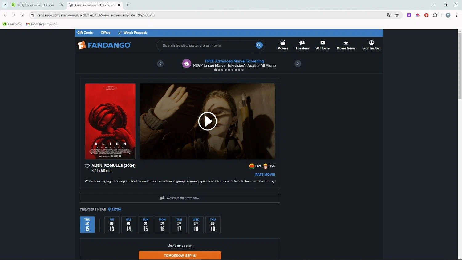 Fandango Promo Codes - $10 Off | November 2024