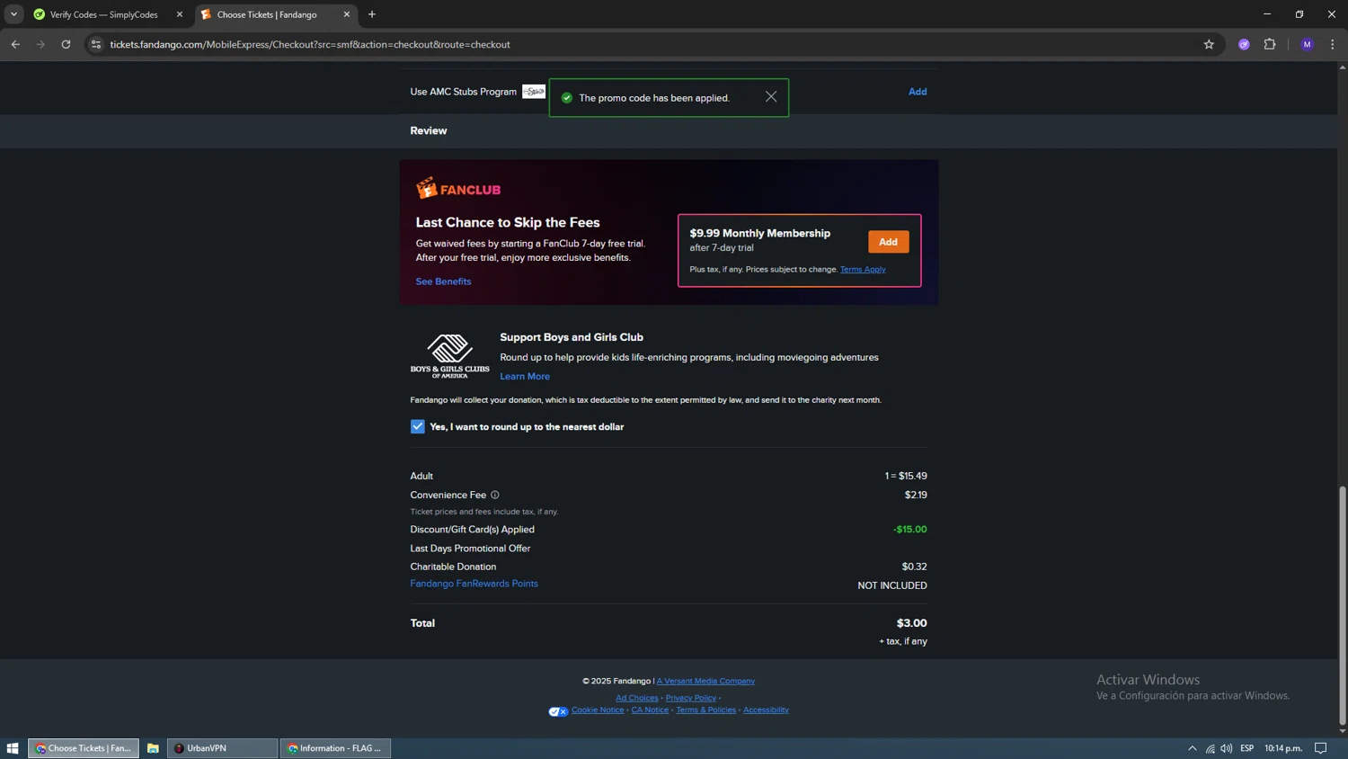 Fandango Promo Codes - 15% Off (6 Verified) Nov 2025