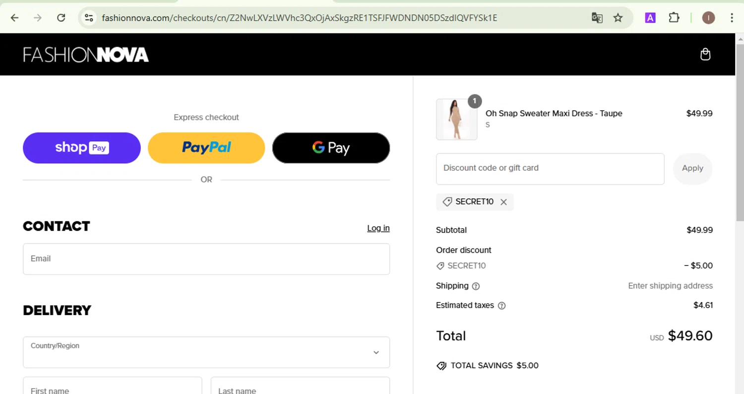 Fashion Nova Discount Codes - 20% Off | January 2025