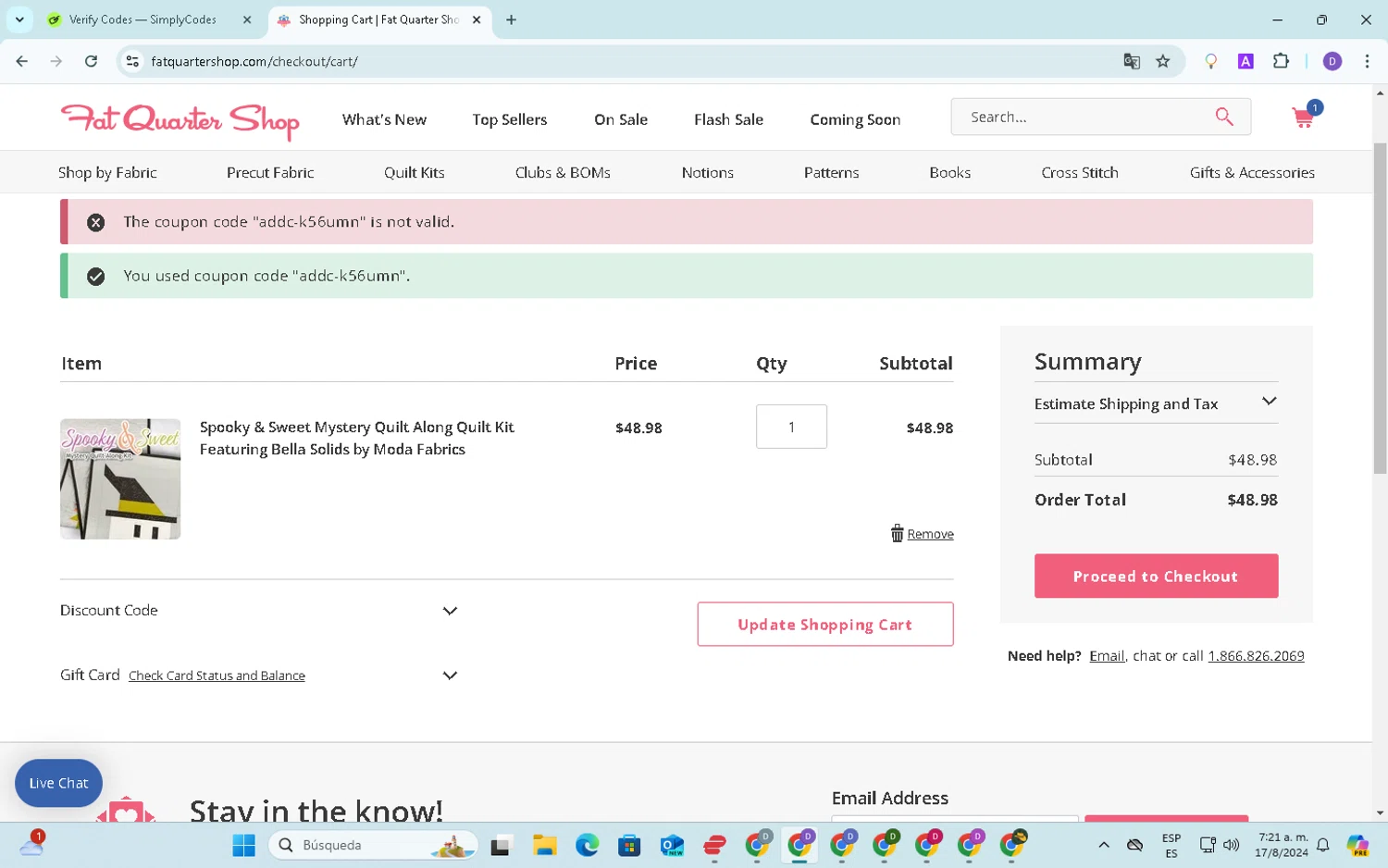 Fat Quarter Shop Discount Codes - 20% Off | September 2024