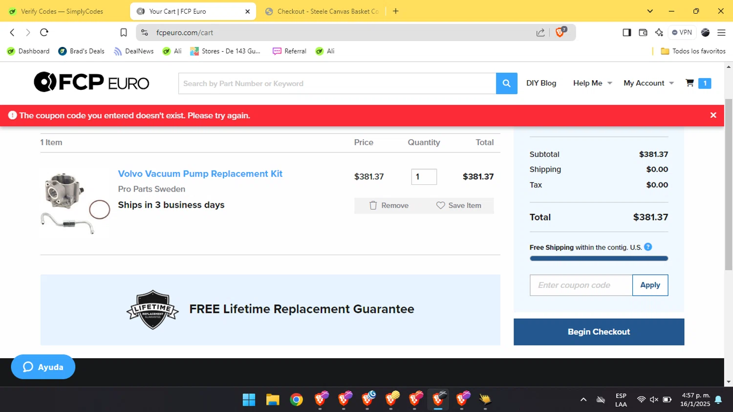 FCP Euro Coupon Codes - $75 Off Coupons Jan 2025