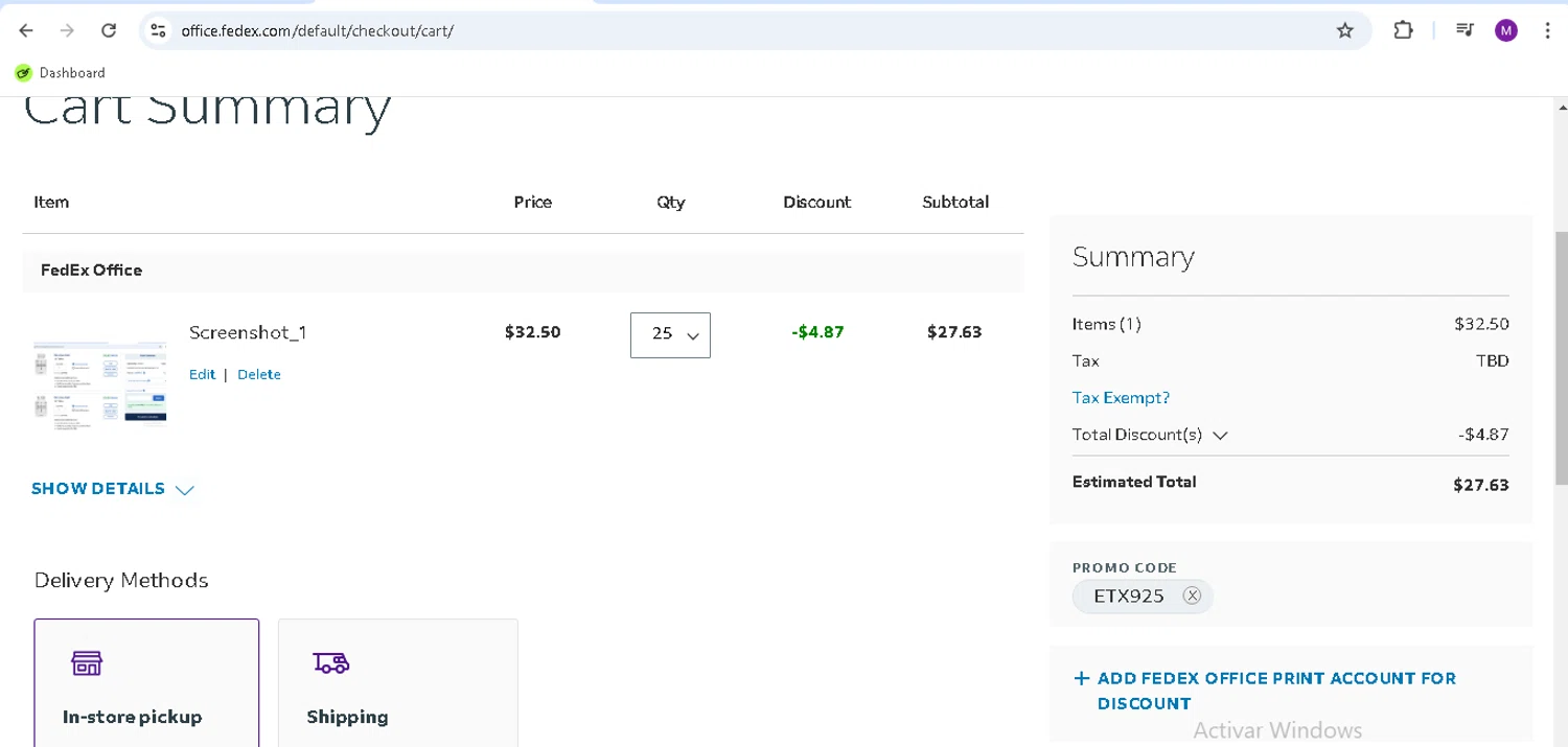 FedEx Office Promo Codes - 20% Off | January 2025
