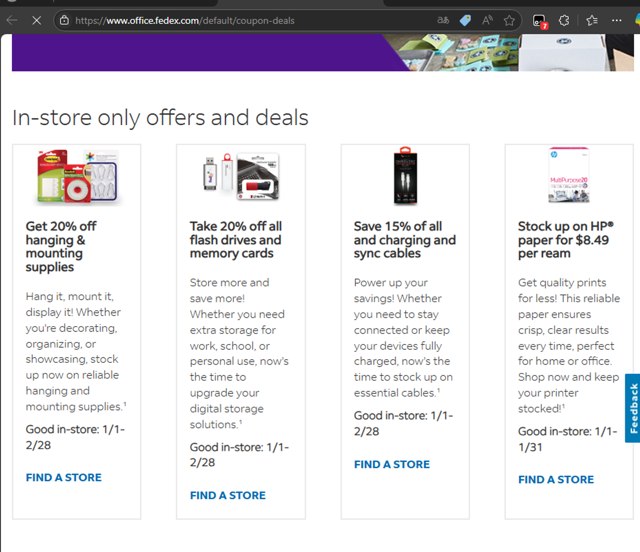 FedEx Office Promo Codes - 20% Off | January 2025