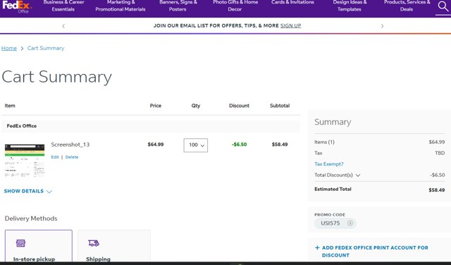 FedEx Office Promo Codes (7 Verified) - 15% Off May 2025