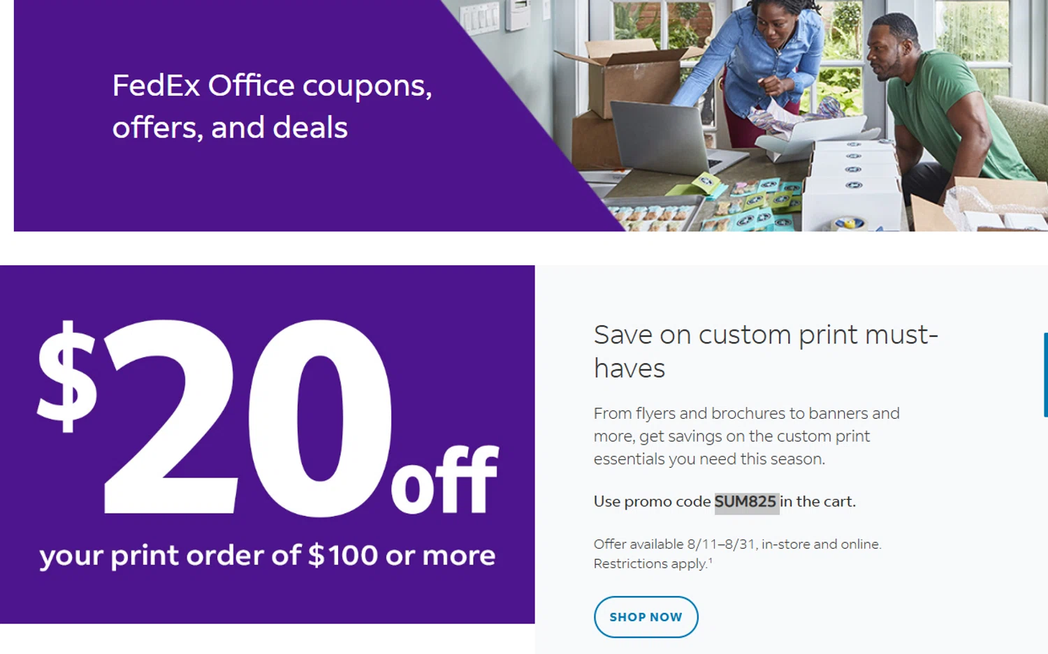 FedEx Office Promo Codes - 10% Off (Verified) Oct 2025