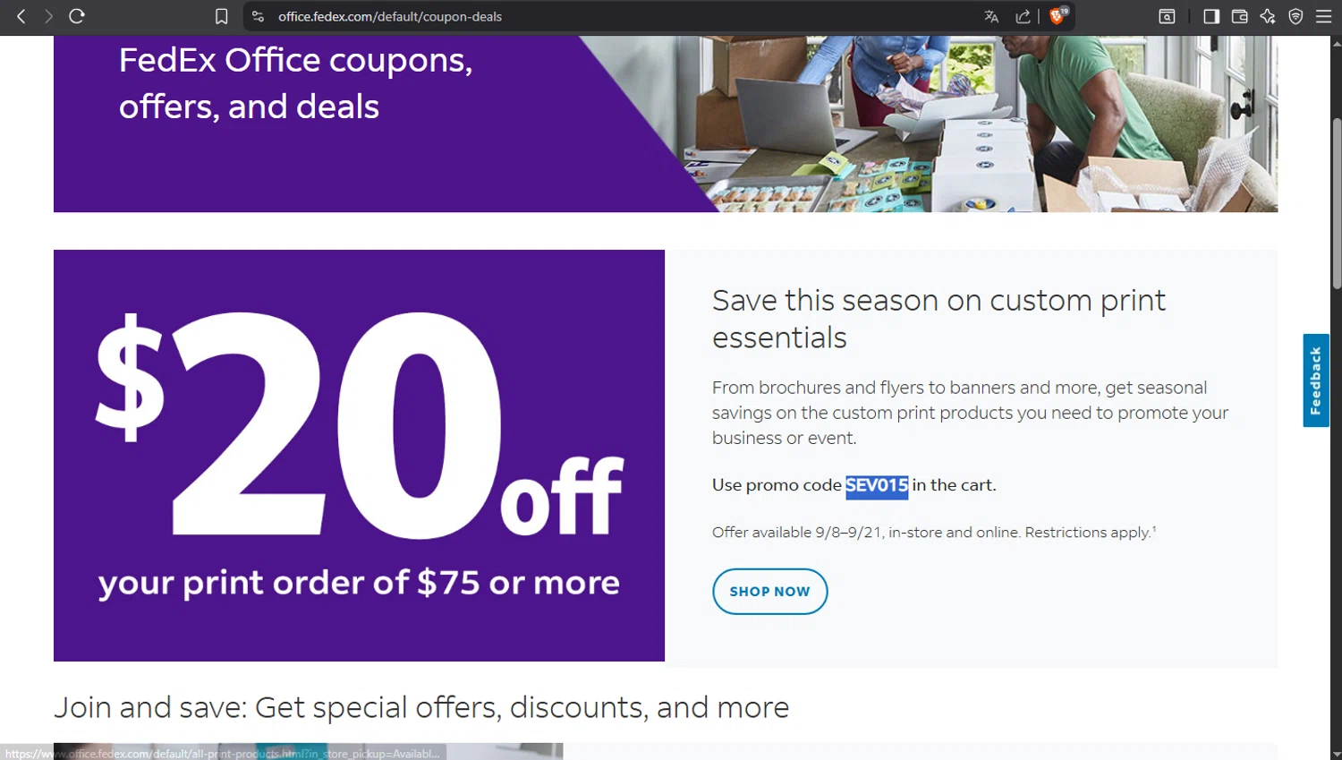 FedEx Office Promo Codes - 10% Off (Verified) Oct 2025
