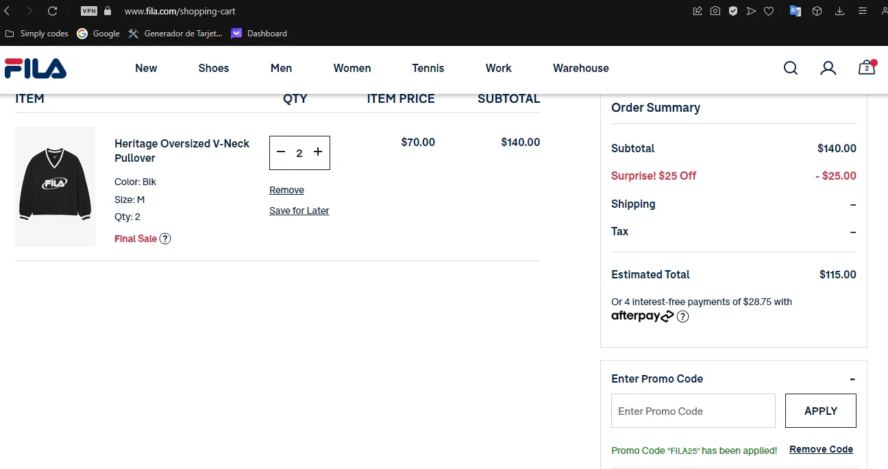 Fila Promo Codes – 25% Off | September 2023