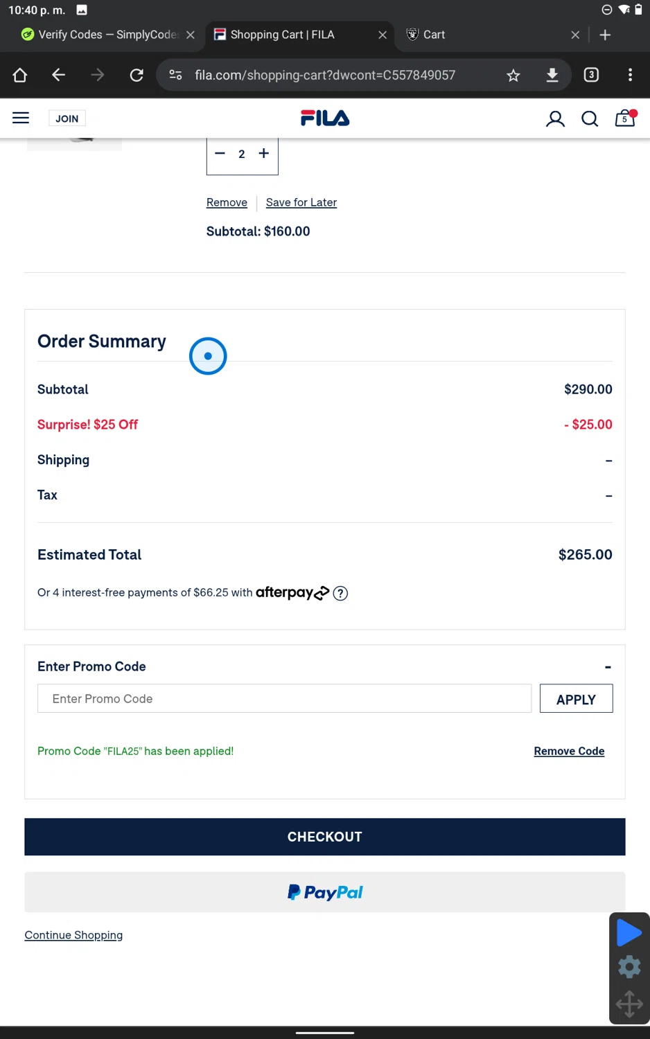 Fila Promo Codes - 25% Off | September 2024